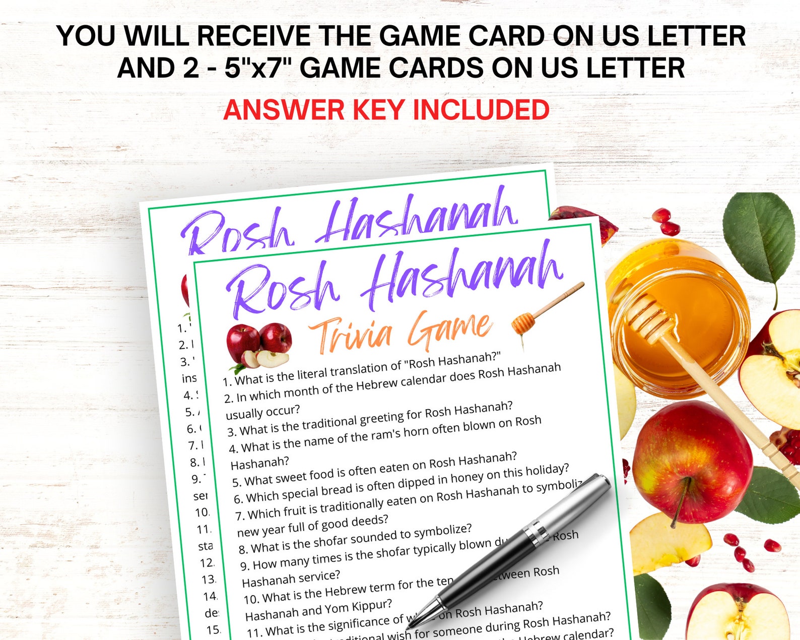Rosh Hashanah Coloring Printables | Jewish New Year Activities For Kids ...
