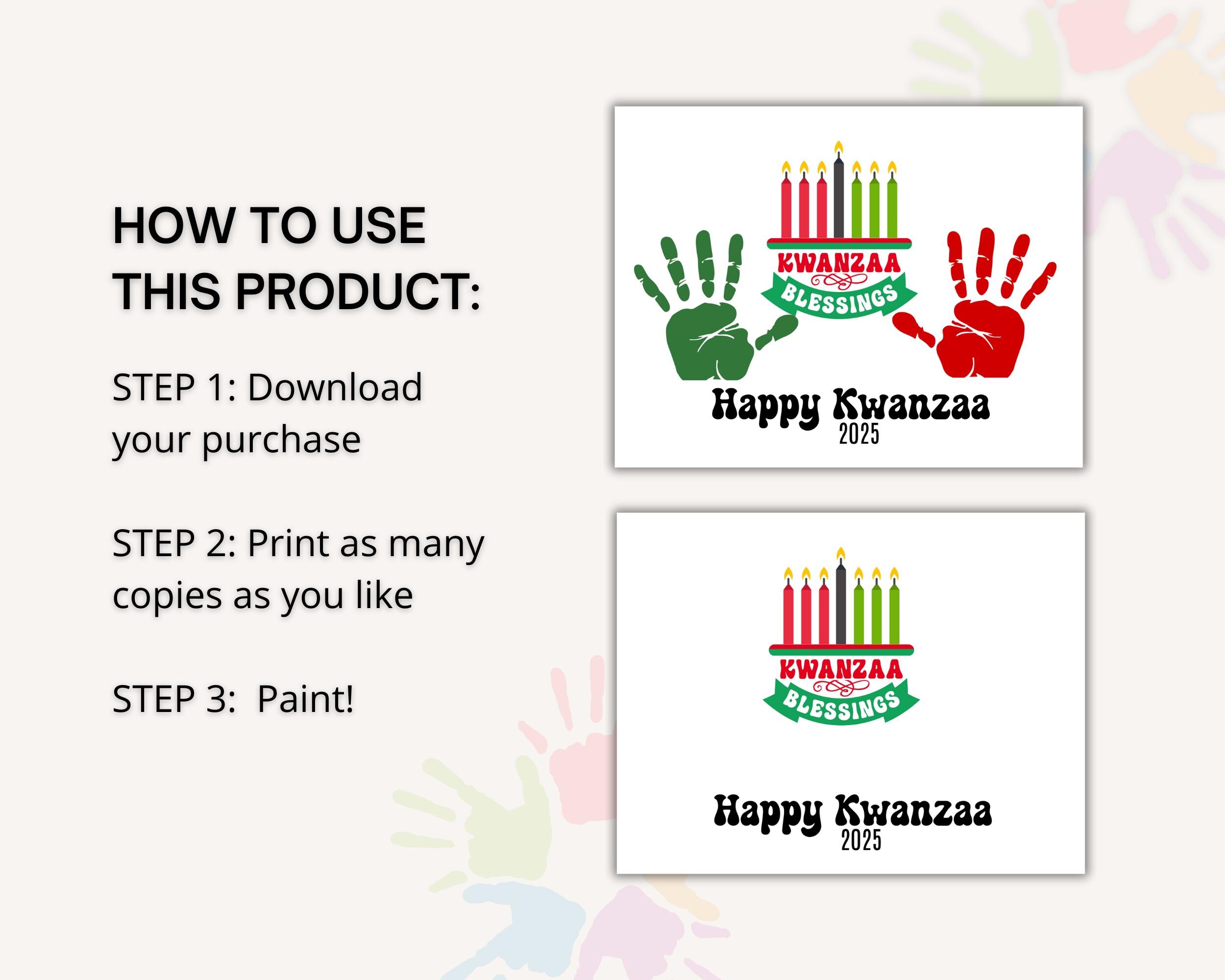 Kwanzaa Handprint Craft, Handprint Keepsake, Daycare Activity ...