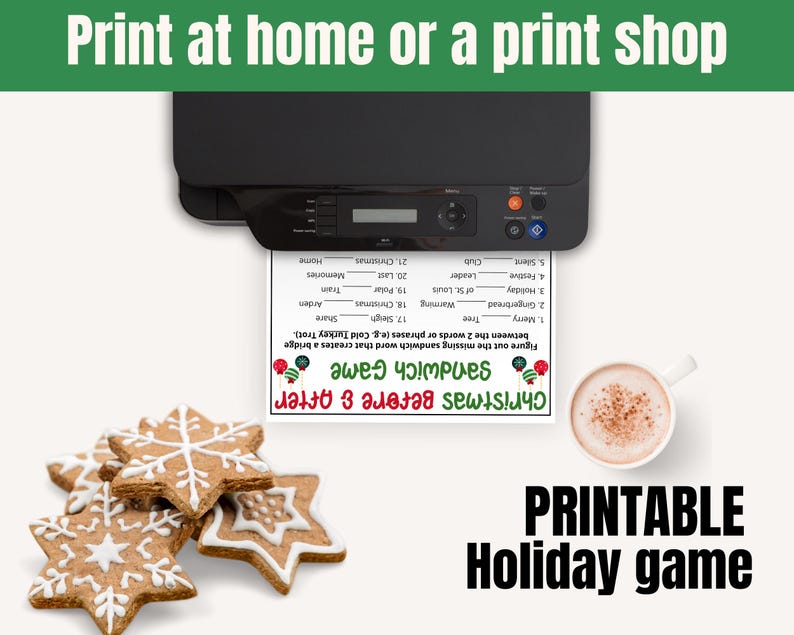 Christmas Trivia Phrase Game, Xmas Before and After Game, Christmas ...