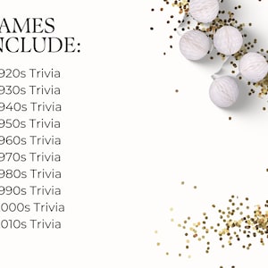 Decades Trivia Game Bundle, Trivia Questions 20s, 30s, 40s, 50s, 60s ...