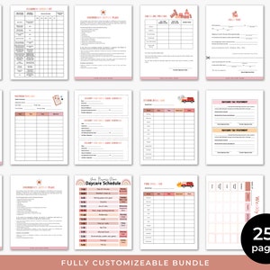 Daycare Starter Kit, Daycare Forms, Daycare Contract, Childcare Forms ...