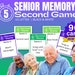 Senior 5 Second Game, Dementia Activity for Seniors, Memory Games for ...