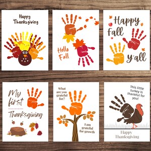 Thanksgiving Handprint Art, Fall Handprint Craft, Turkey Kid Craft ...