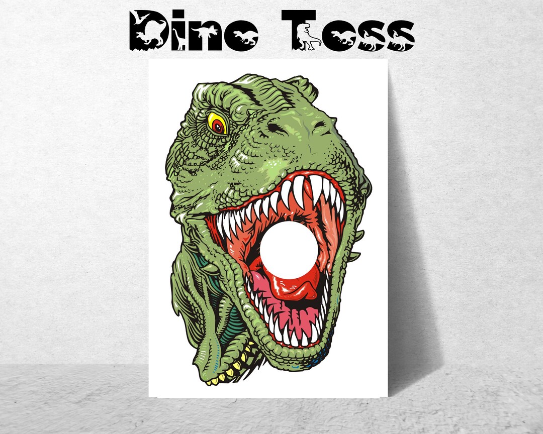 T-rex Dino Toss Game. Feed the T-rex,dinosaur Birthday Party,dinosaur ...