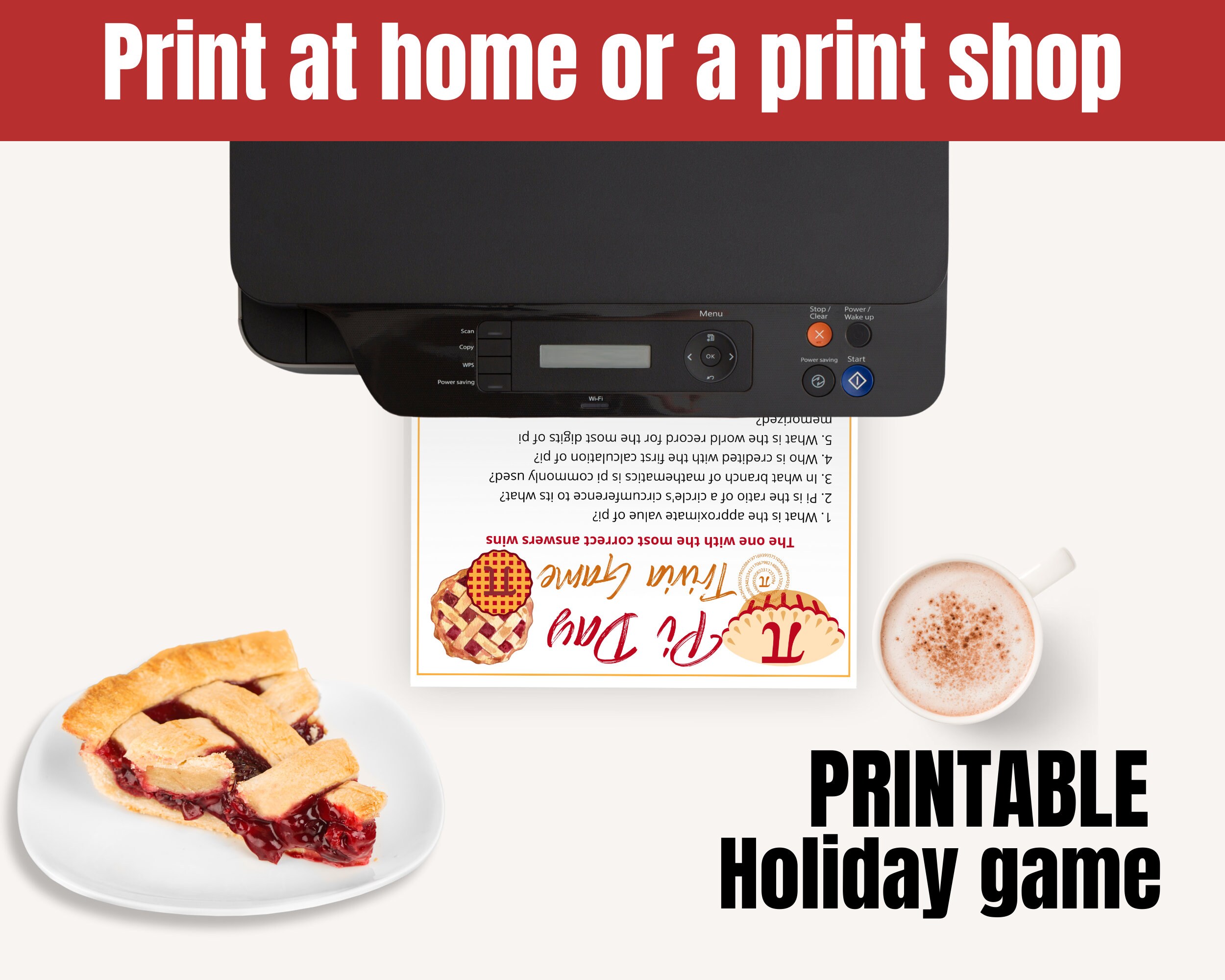 Pi Day Trivia, Printable Pi Day Game for Kids and Adults, Classroom Pi ...