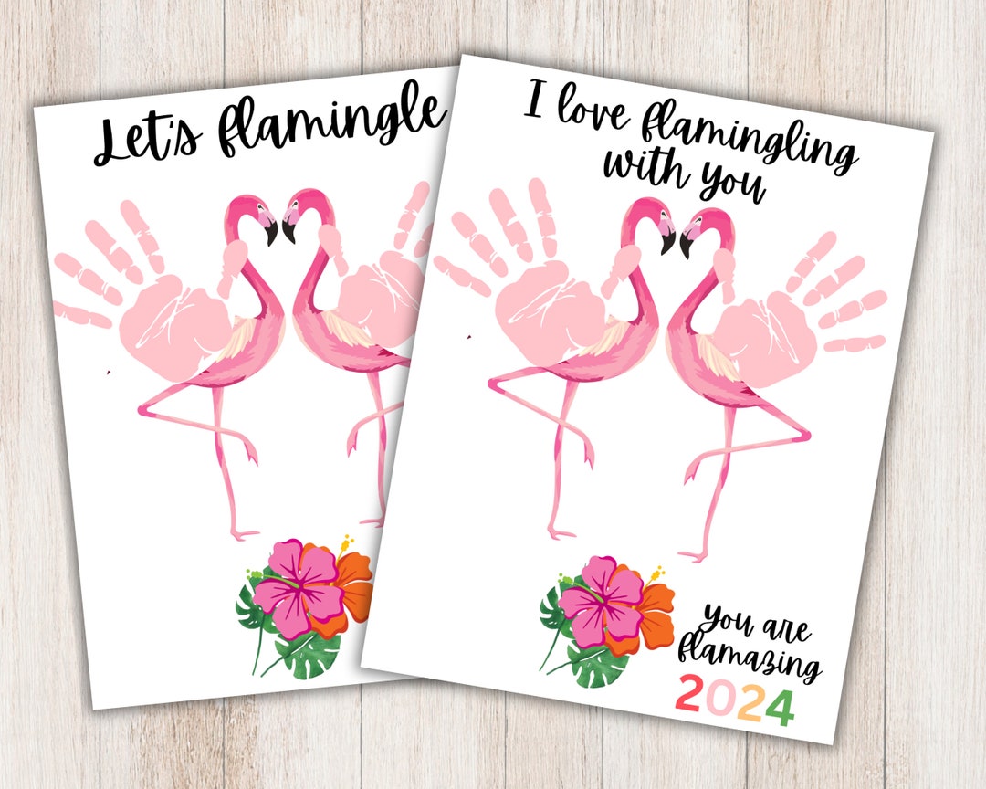 Flamingo Handprint Craft for Kids, Summer Tropical Craft, Flamingle ...