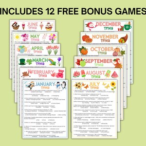 Watermelon Trivia Game, Spring Trivia Game, Summer Birthday Party Game ...