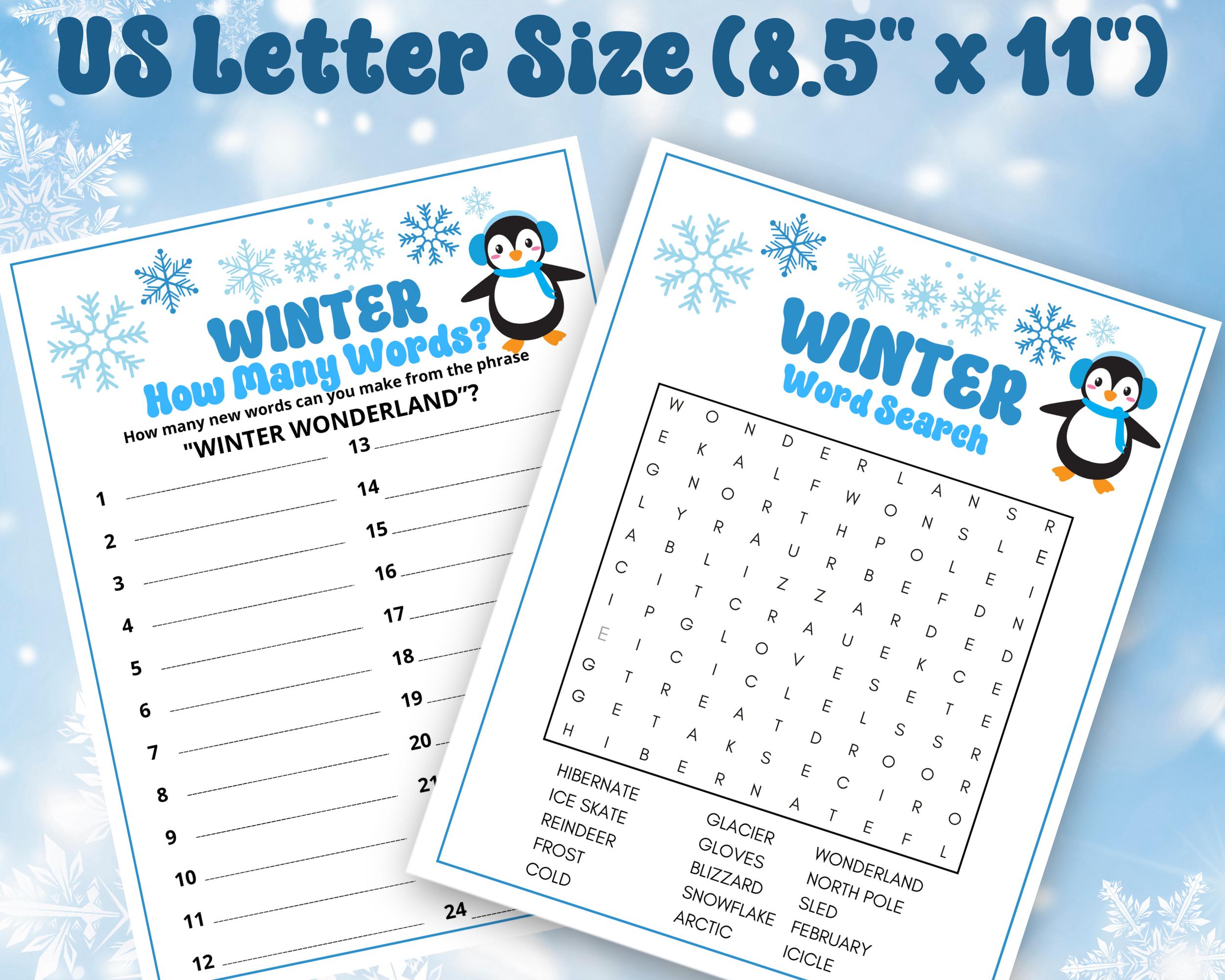 Winter Trivia Game Bundle, 65 Winter Solstice Holiday Games,winter ...