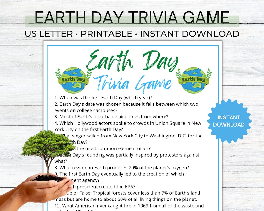 Earth Day Trivia Game, Earth Day Games, Classroom Activities, Save the ...