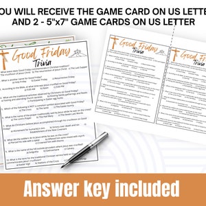 Good Friday Trivia Game, Holy Week Game Quiz, Multiple Choice Religious ...