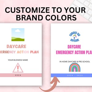 Daycare Emergency Plan, Childcare Emergency Plan Template, Emergency ...