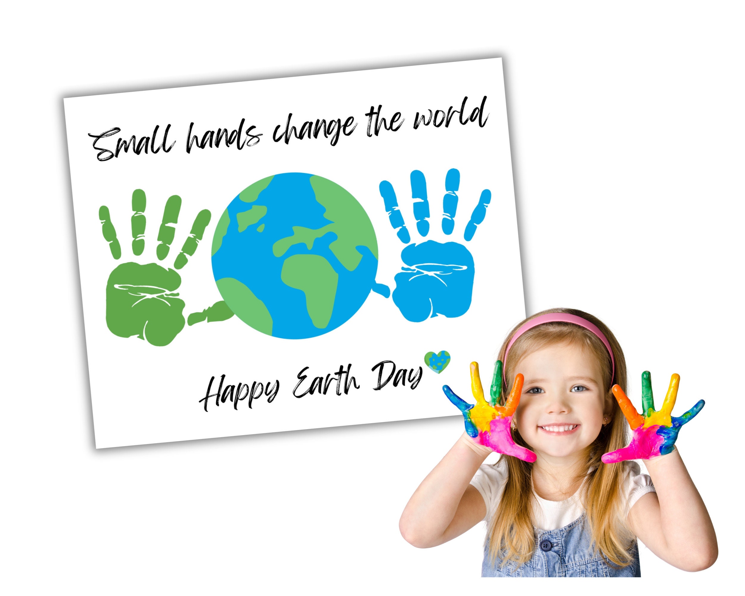 Earth Day Handprint Craft, Handprint Art, Handprint Craft Keepsake ...
