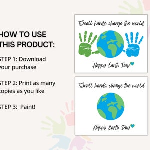 Earth Day Handprint Craft, Handprint Art, Handprint Craft Keepsake ...
