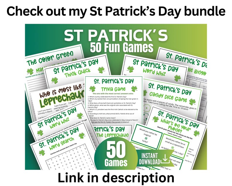 Juego de 5 segundos para el Día de San Patricio, actividad para niños ...