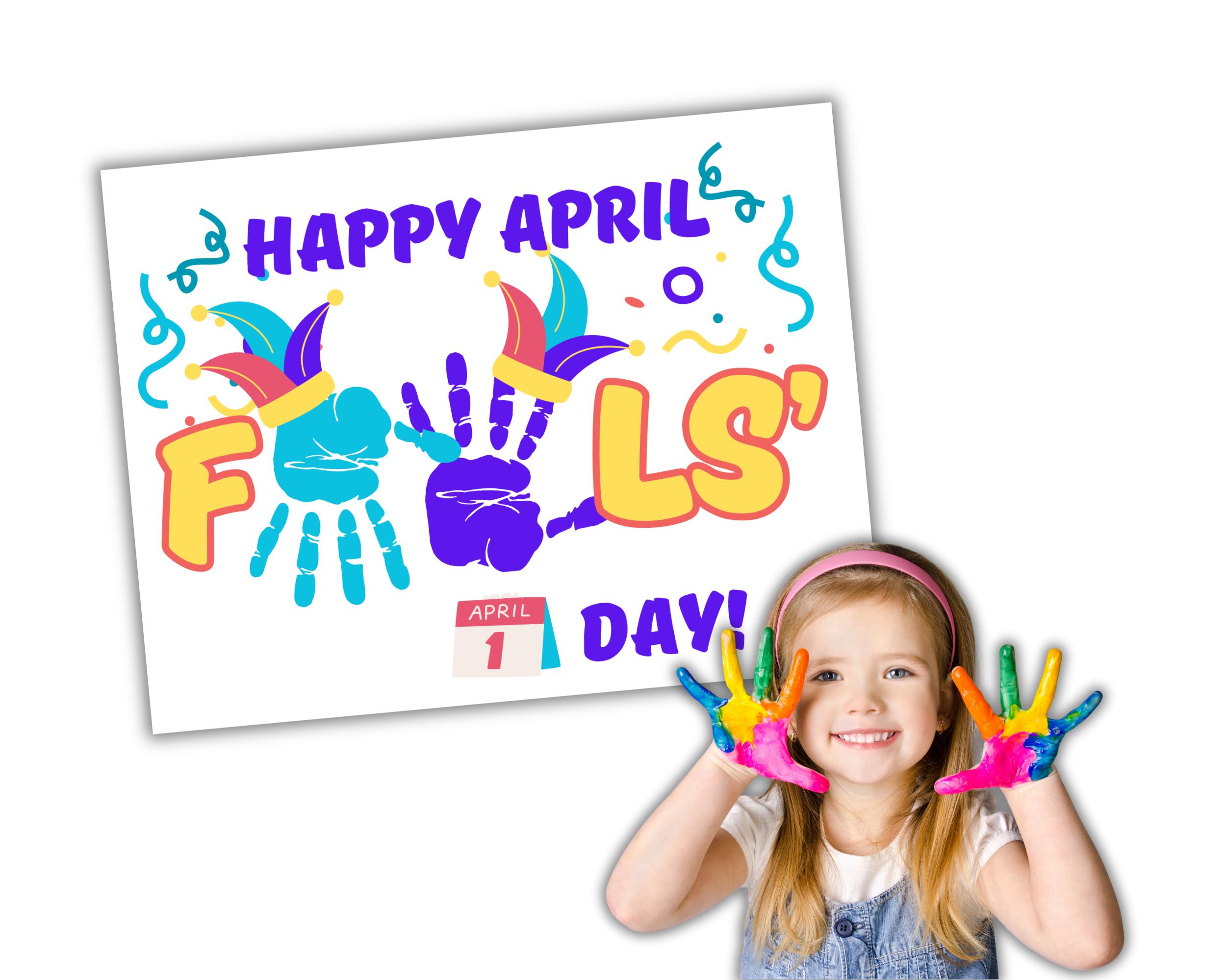 April Fools’ Handprint Craft, April Fools’ Day Craft for Toddlers ...