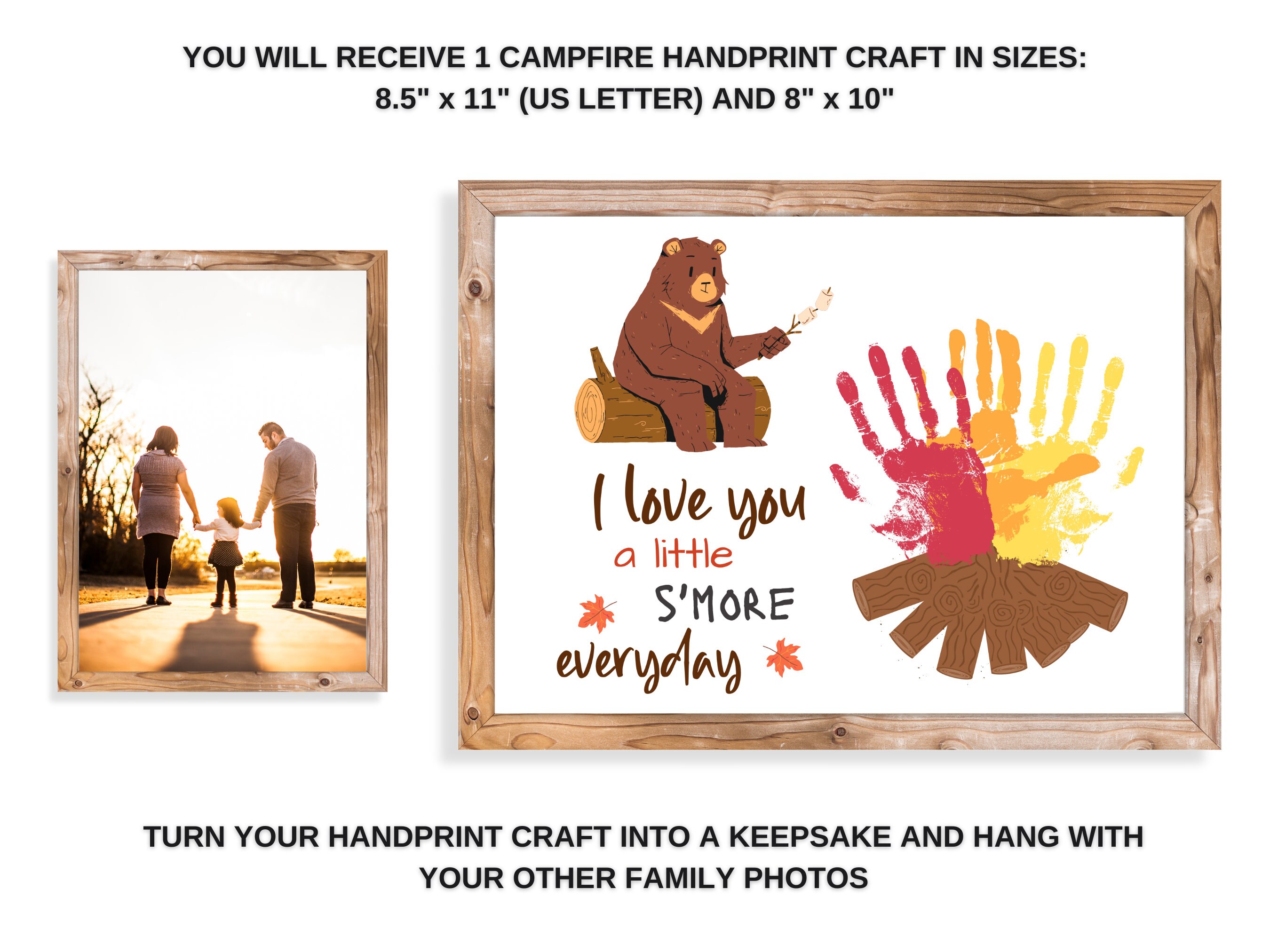 Campfire Handprint Art, Fall Handprint Craft, Preschool Activity ...