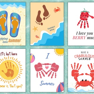 Summer Handprint Craft for Kids,summertime Handprint Art,toddler ...