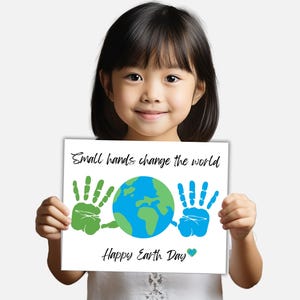 Earth Day Handprint Craft, Handprint Art, Handprint Craft Keepsake ...