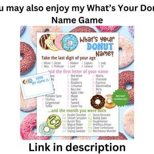 Donut Jokes for Kids,printable Ice Cream Party Jokes, Doughnut Bar ...
