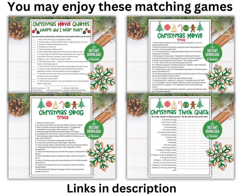 Christmas What is Santa Thinking Game, Office Party Activity, Office ...