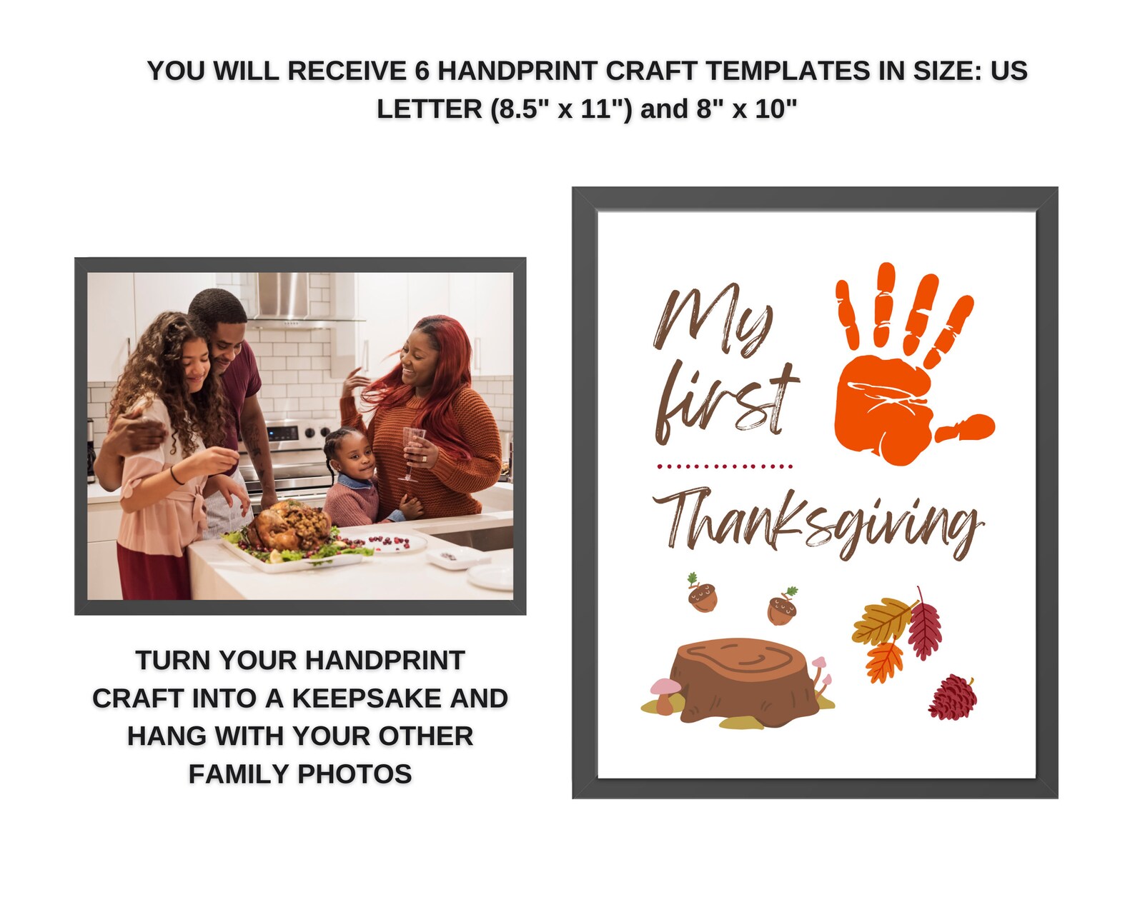 Thanksgiving Handprint Art Fall Handprint Craft Turkey Kid - Etsy