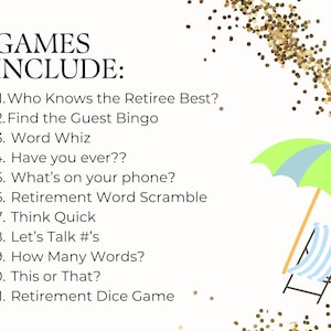 Retirement Party Games, Retiring Game Bundle, Office Party Games, Well ...