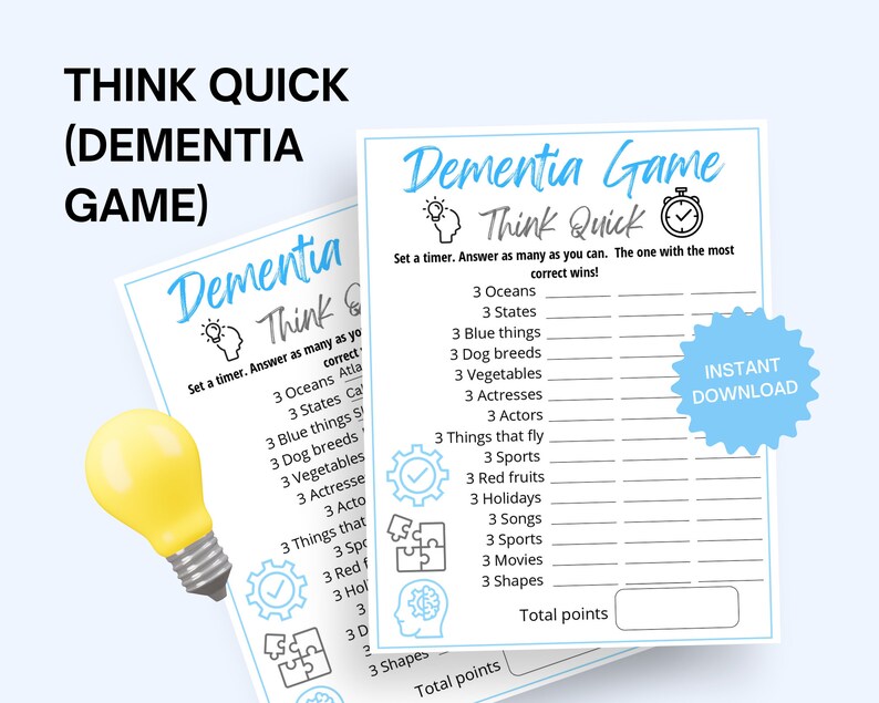 Dementia Game Bundle. Senior Citizens Would You Rather Game,pass the ...