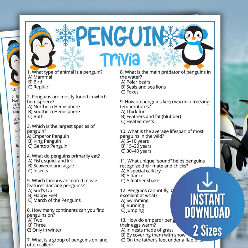Penguin Party Favors - Etsy