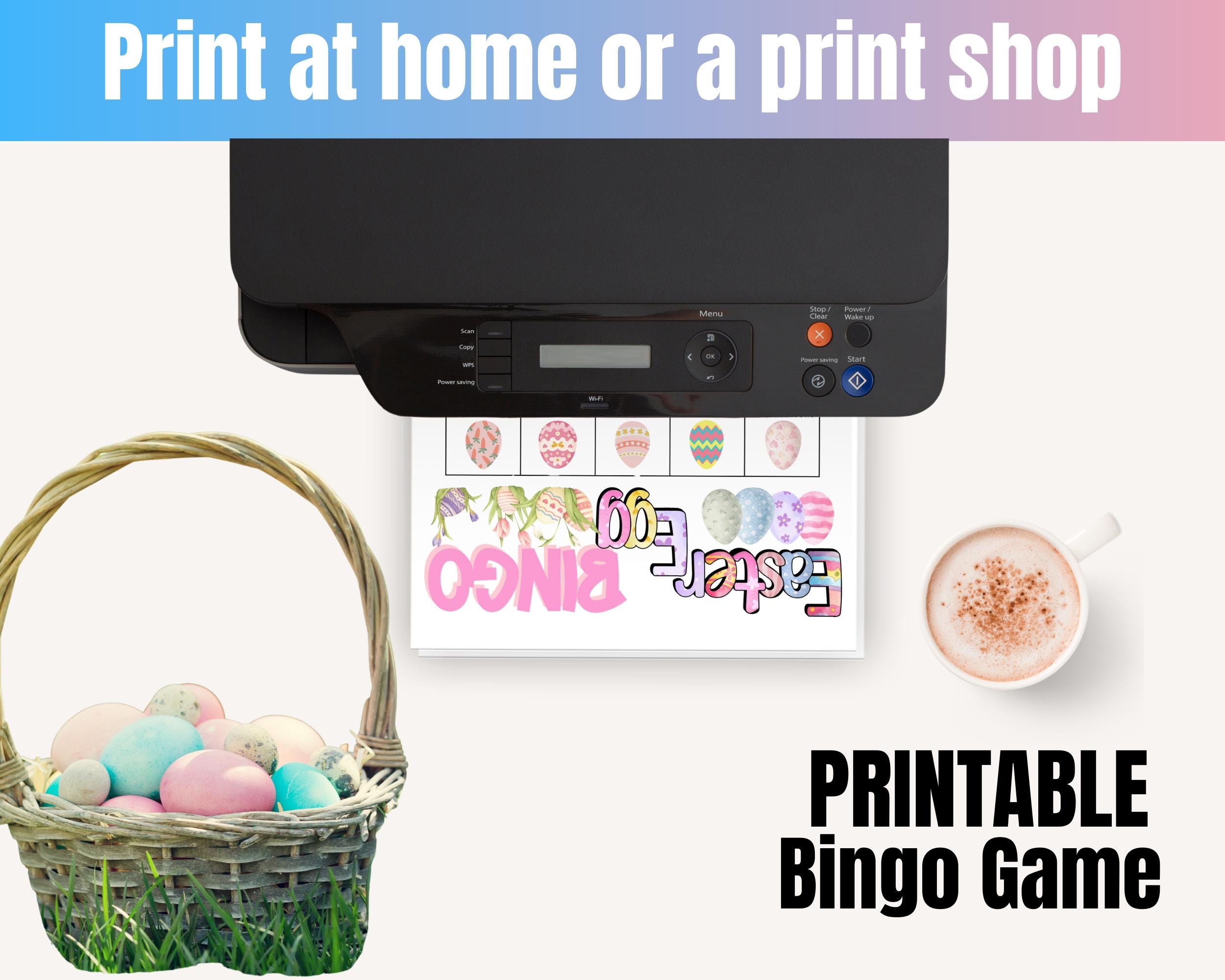 Easter Egg Bingo Game, Kids Easter Celebration, Christian Egg Hunt ...