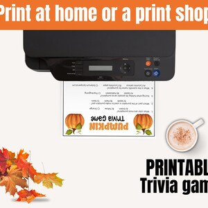Pumpkin Trivia Game, Fall Trivia Game, Halloween Party Game, Halloween ...