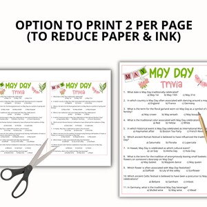 May Day Trivia Game, Printable May Day Game for the Family, Classroom ...