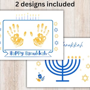 Hanukkah Craft for Kids, Fingerprint Craft, Menorah Candles, Handprint ...