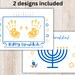 Hanukkah Craft for Kids, Fingerprint Craft, Menorah Candles, Handprint ...