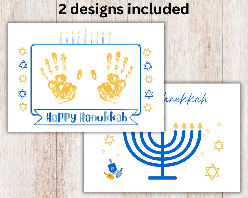 Hanukkah Craft for Kids, Fingerprint Craft, Menorah Candles, Handprint ...