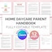 Daycare Parent Handbook, Childcare Enrollment Forms, Daycare Policies ...
