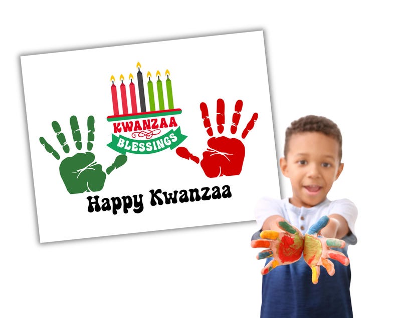 Kwanzaa Handprint Craft, Handprint Keepsake, Daycare Activity ...