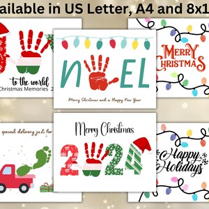 Christmas Handprint Art Bundle, Christmas Activity, Handprint Craft ...