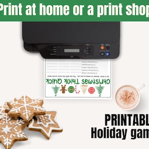 Christmas Think Quick Trivia Game, Friendsmas Fast Thinking Game ...