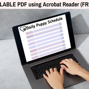 Daily Puppy Schedule - Fillable PDF, Editable Daily Dog Routine Puppy ...