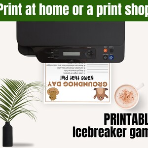 Groundhog Day Name That Phil Game, Groundhog Day Trivia Match Up ...