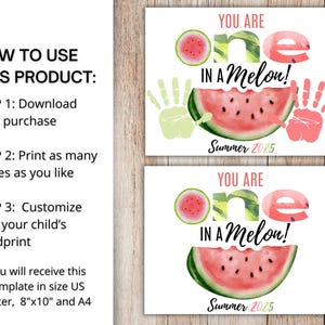 Watermelon Handprint Craft for Kids, Summer Craft, Handprint Art ...