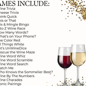Wine Party Game Bundle,printable Wine & Cheese Trivia Games for Adults ...