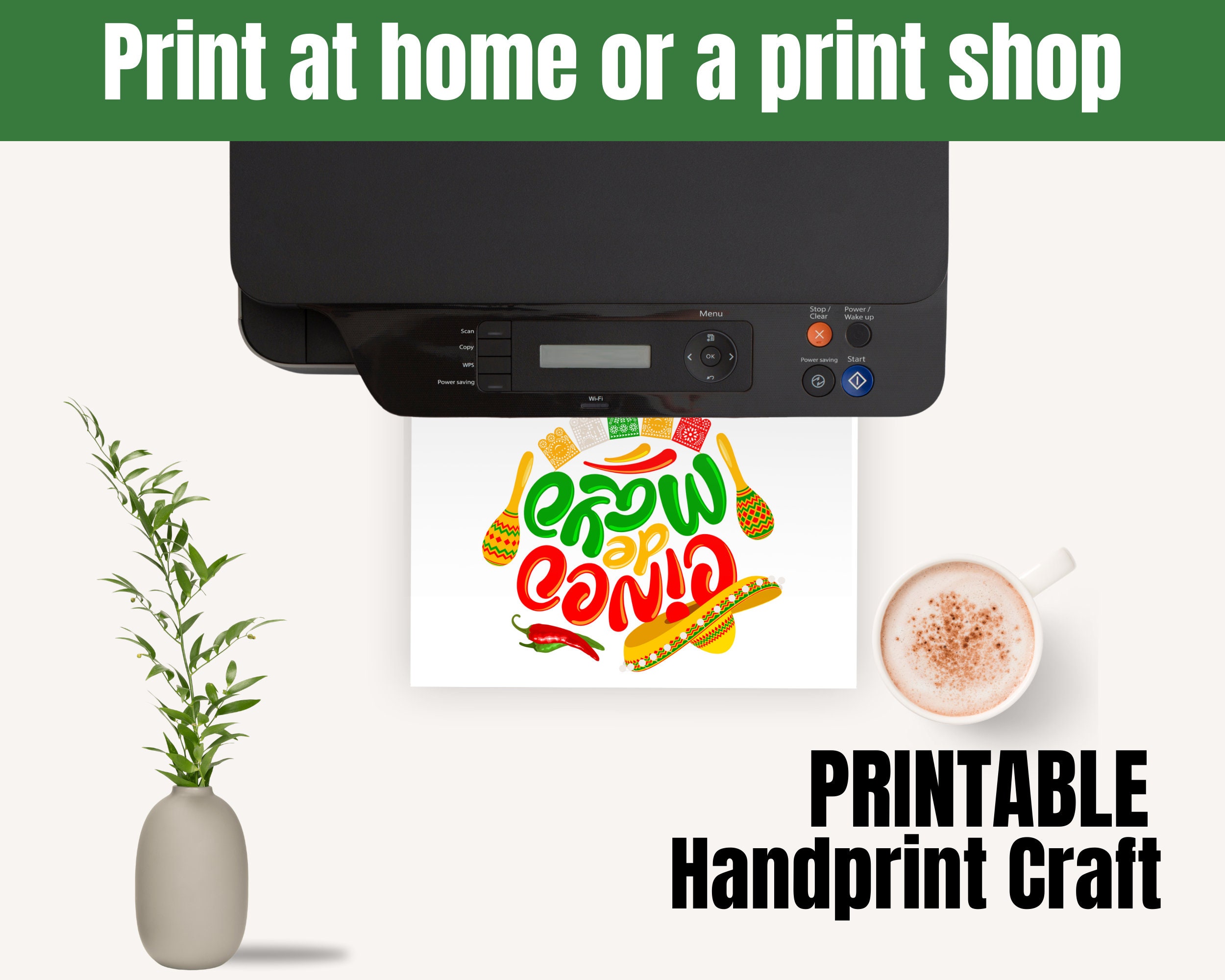 Cinco De Mayo Handprint Craft Bundle, Mexican Fiesta Handprint Keepsake ...