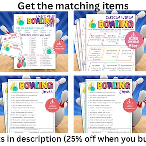 Bowling Trivia Game, Sports Team Trivia, Office Party Activity, Bowling ...