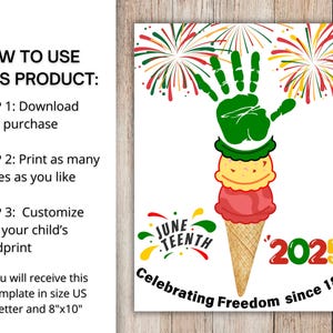 Juneteenth Handprint Art, Freedom Activity, Handprint Art, Handprint ...