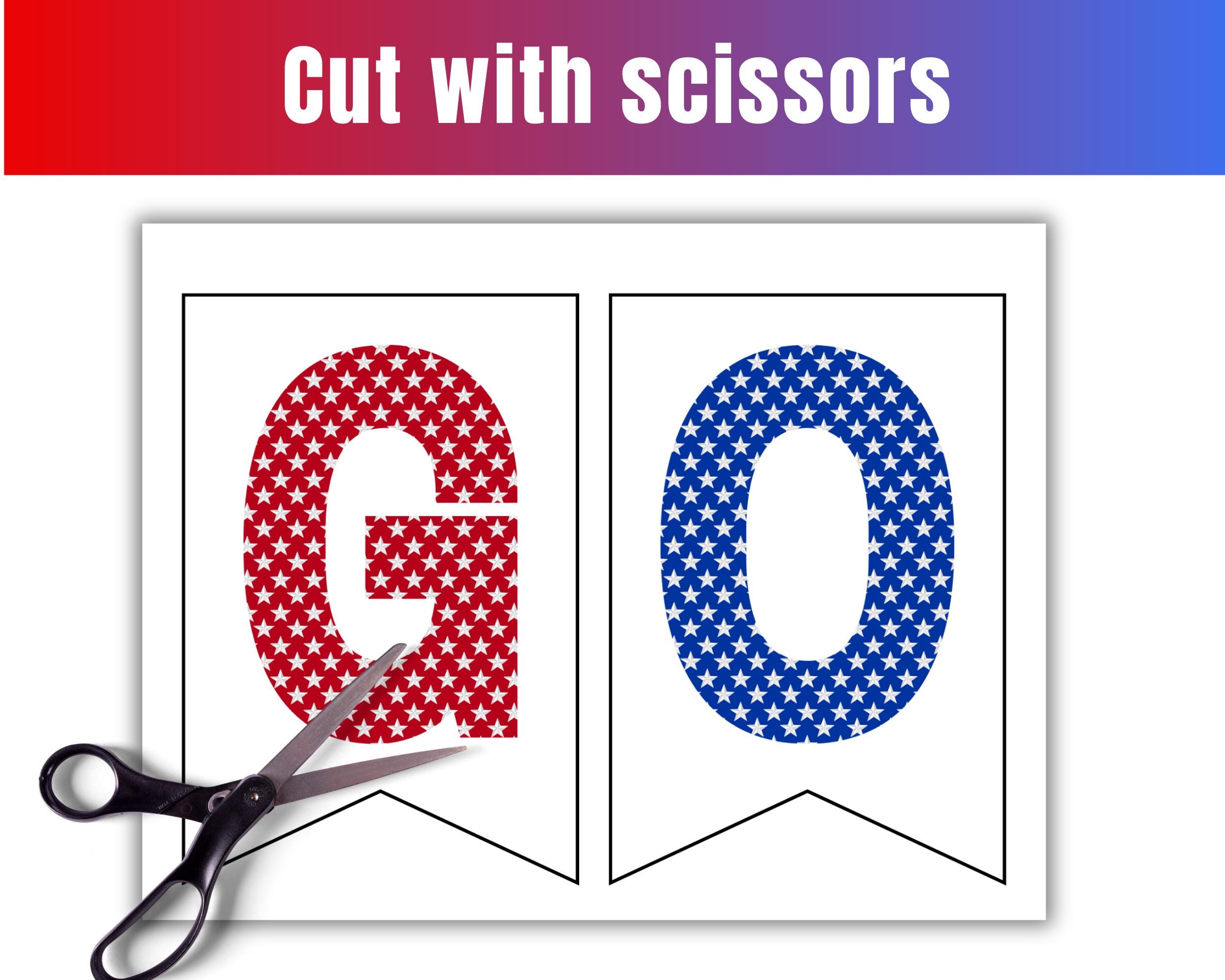 God Bless America Banner Sign,printable Patriotic Poster,diy Presidents ...
