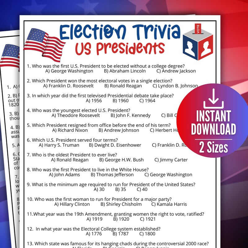 President Election - Etsy