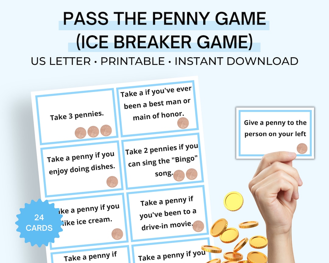 Pass the Penny Game, Elderly Game, Dementia Games, Ice Breaker Games ...