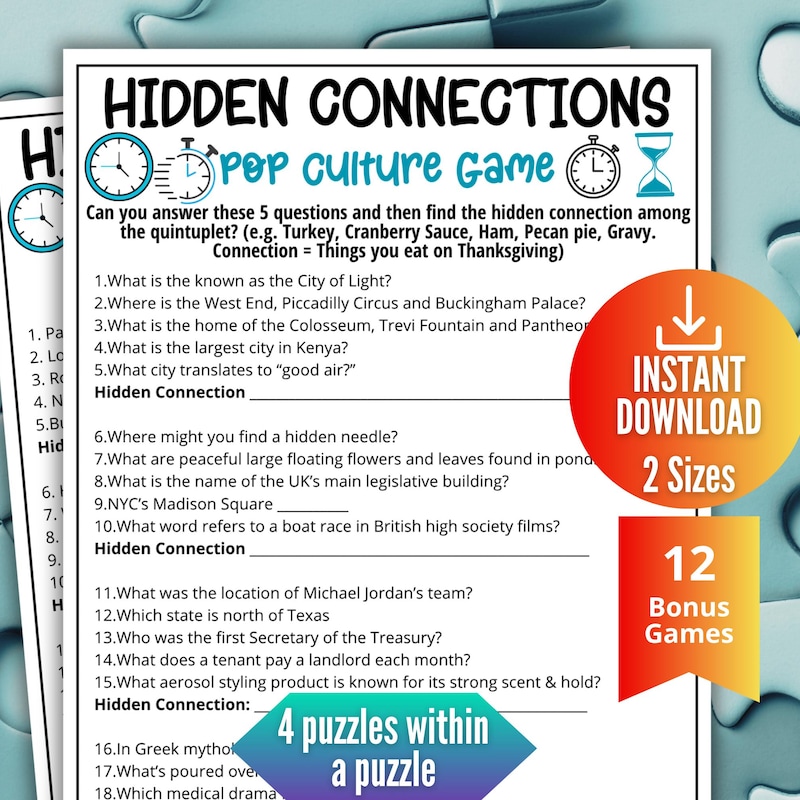 Puzzle Ideas for Teens - Etsy