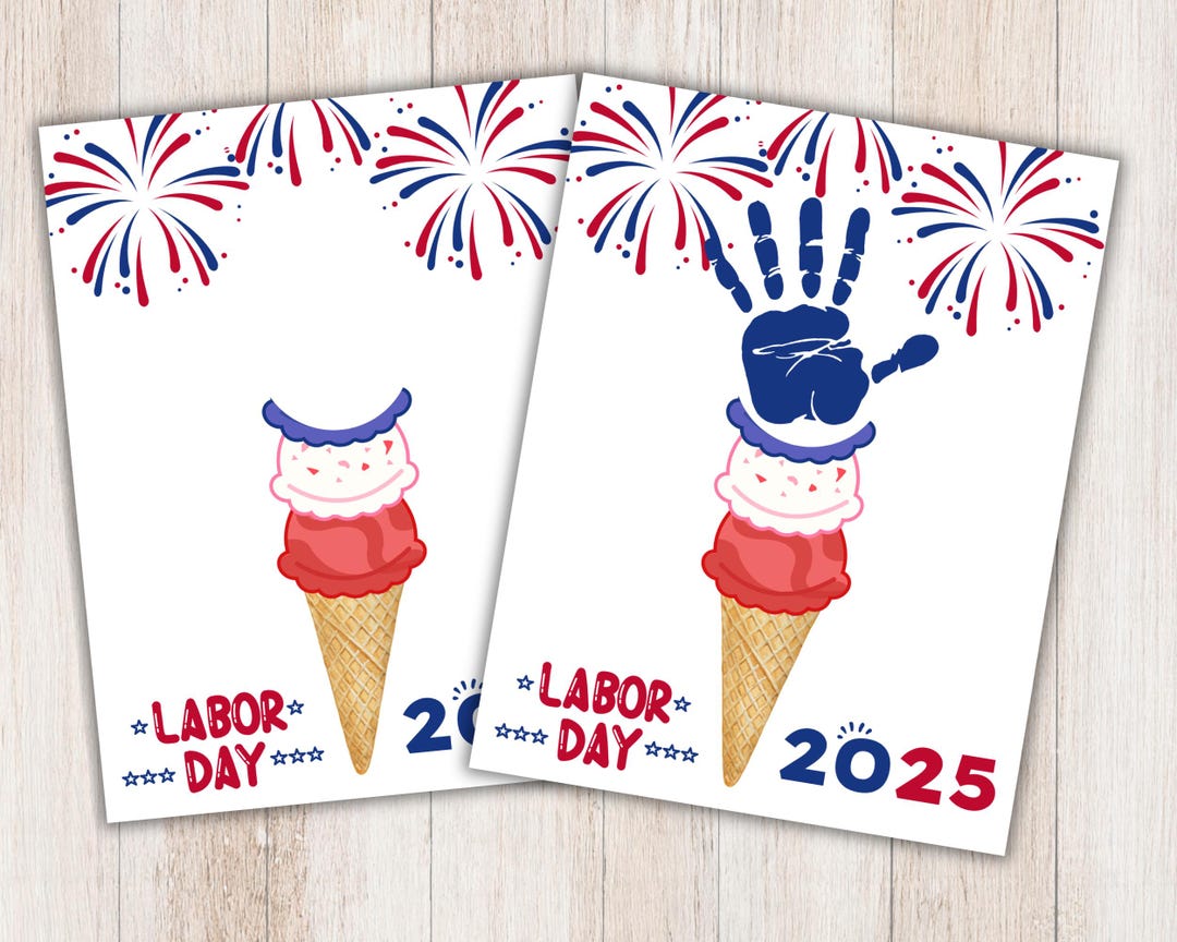 Labor Day Handprint Art, Labor Day Activity, Handprint Art, Handprint ...